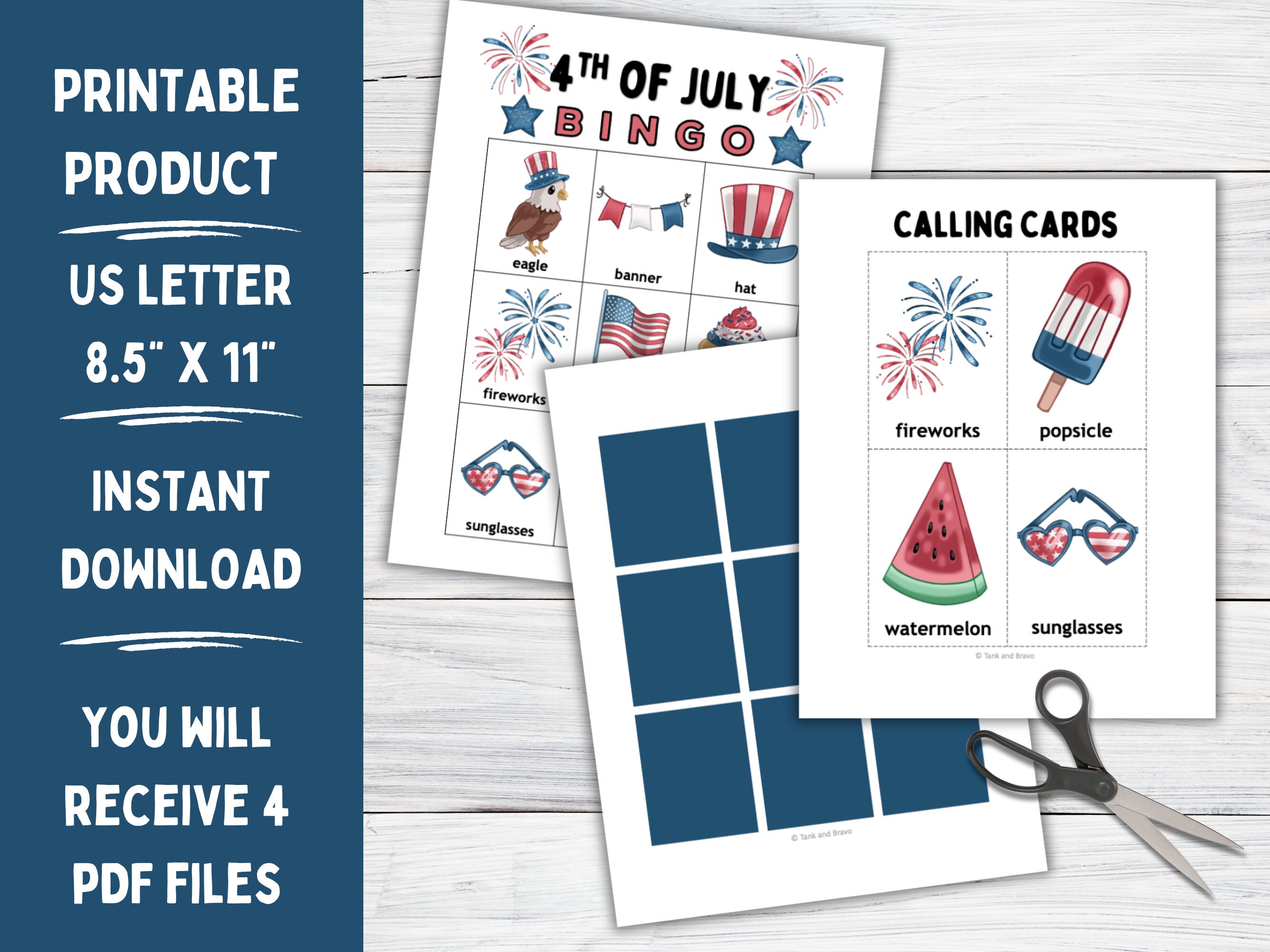July 4th BINGO Card Preschool Activities, 4th of July Classroom ...