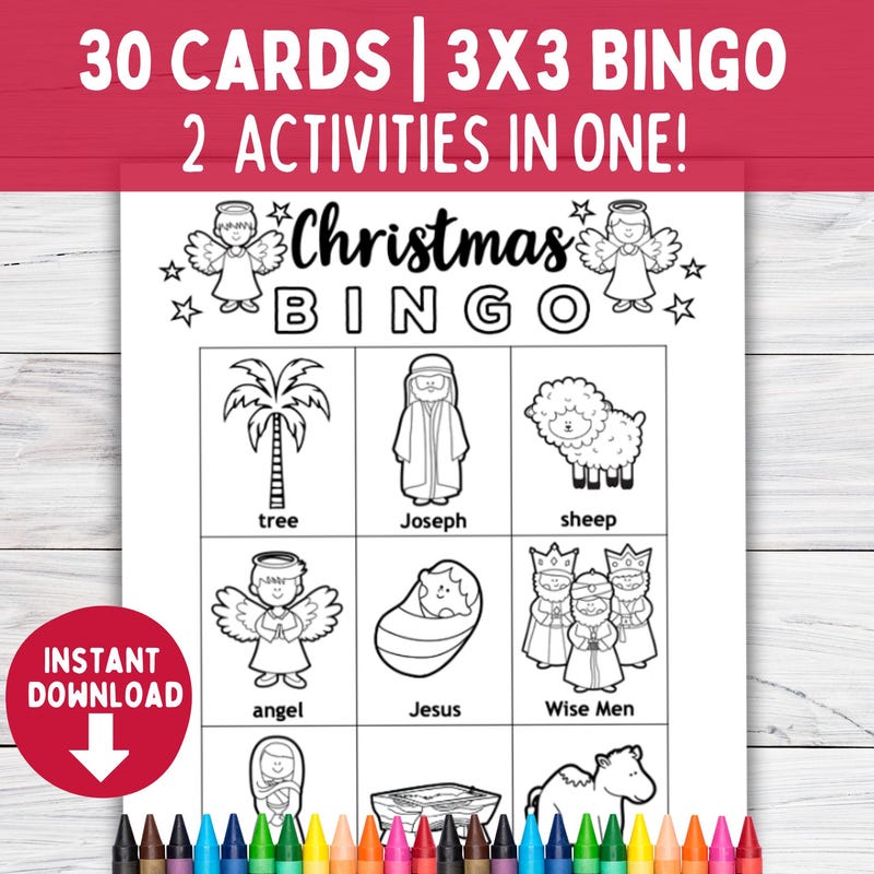 Nativity Bingo - Etsy