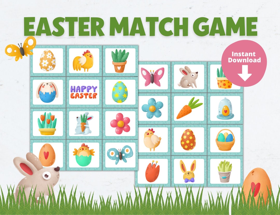 Easter Match Game for Kids Classroom Matching Activity - Etsy