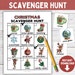 Christmas Find the Guest BINGO | Human Scavenger Hunt Party Game ...
