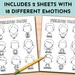 Feelings Coloring Page Therapy Worksheet Emotions Printable for Kids ...