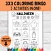 Halloween BINGO Coloring Cards Preschool Activities | Printable ...