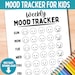 Weekly Mood Tracker for Kids Printable | Feelings Coloring Chart ...