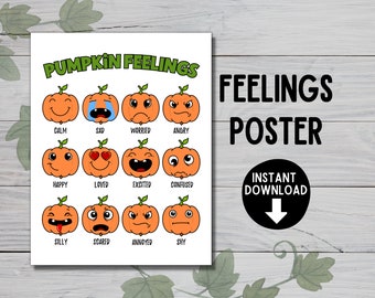 Emotions Feelings Poster for Kids and Teens Feelings Chart Emotional ...