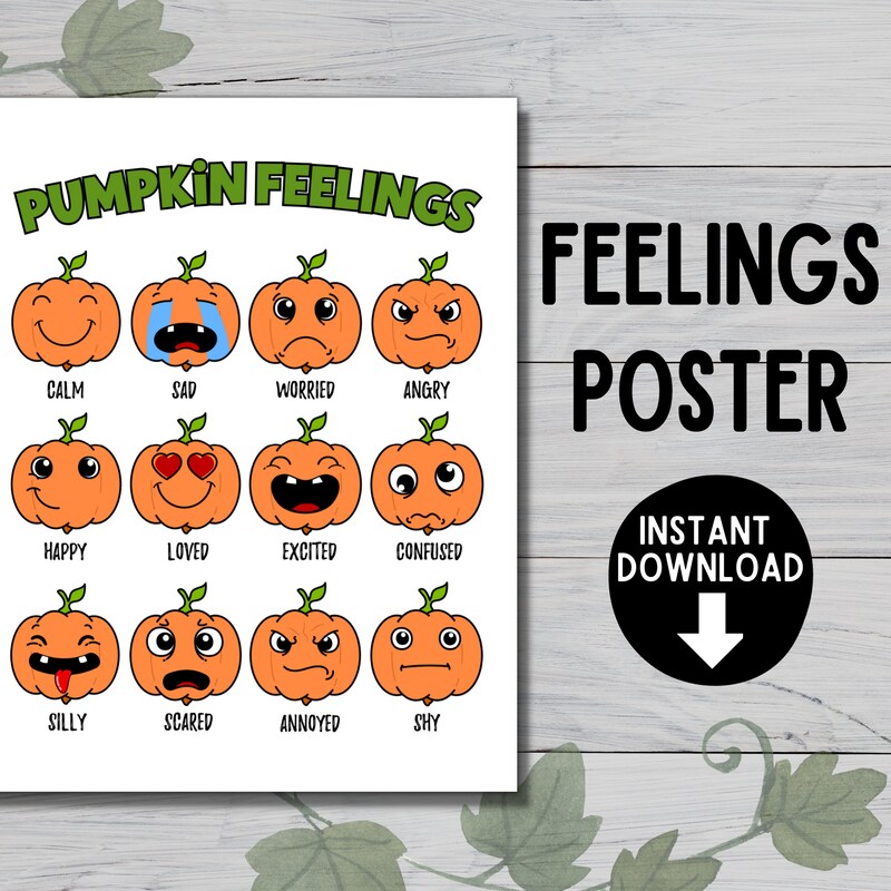 Emotions Poster - Etsy