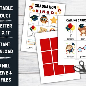 Graduation BINGO Card Preschool Activities, Kindergarten Grad Printable ...