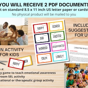 Emotions Feelings Charades Game for Kids and Teens | Classroom SEL ...