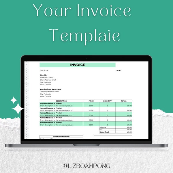 Invoice Template - Etsy UK