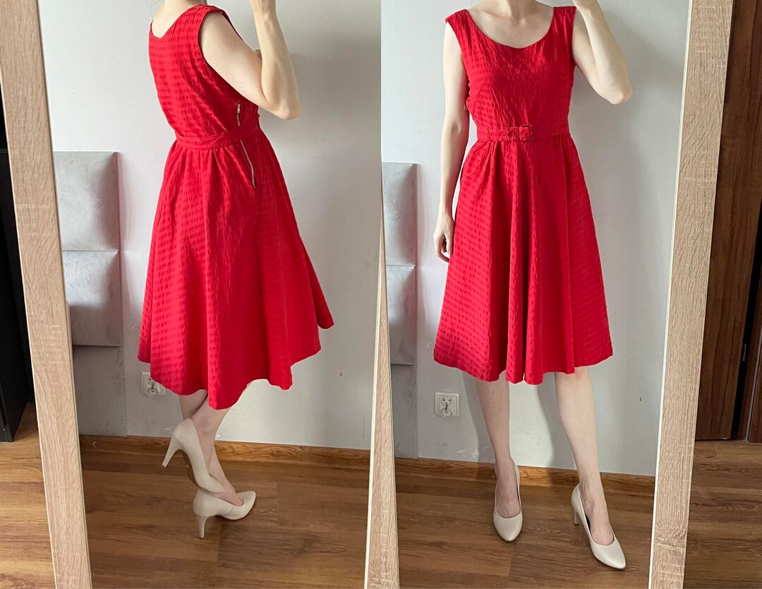 Alice Edwards Vintage Flared Dress 50s - Etsy