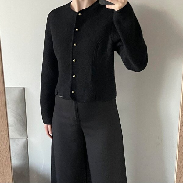 Wool Cropped Jacket - Etsy