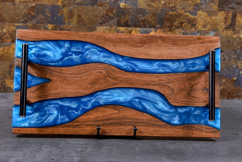 Epoxy Resin Charcuterie Board Guowall Wood & - 15" Acacia Wood Cutting ...