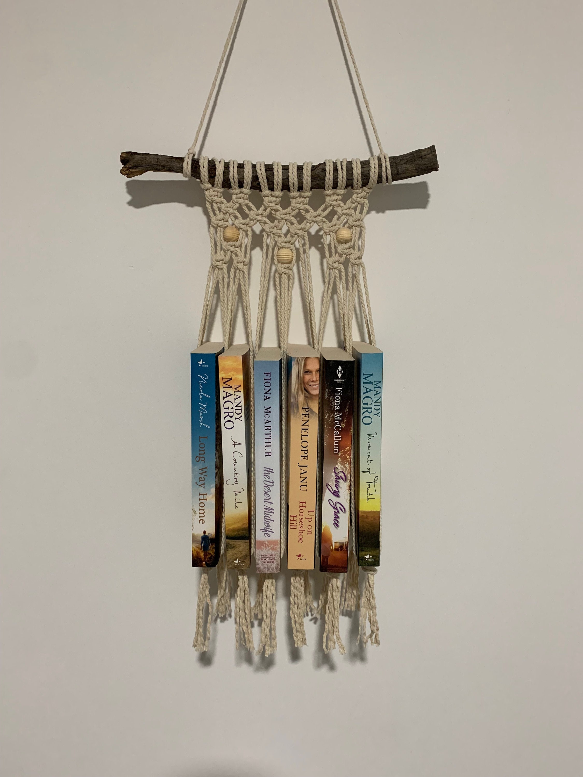 Macrame Book Hanger - Etsy Australia