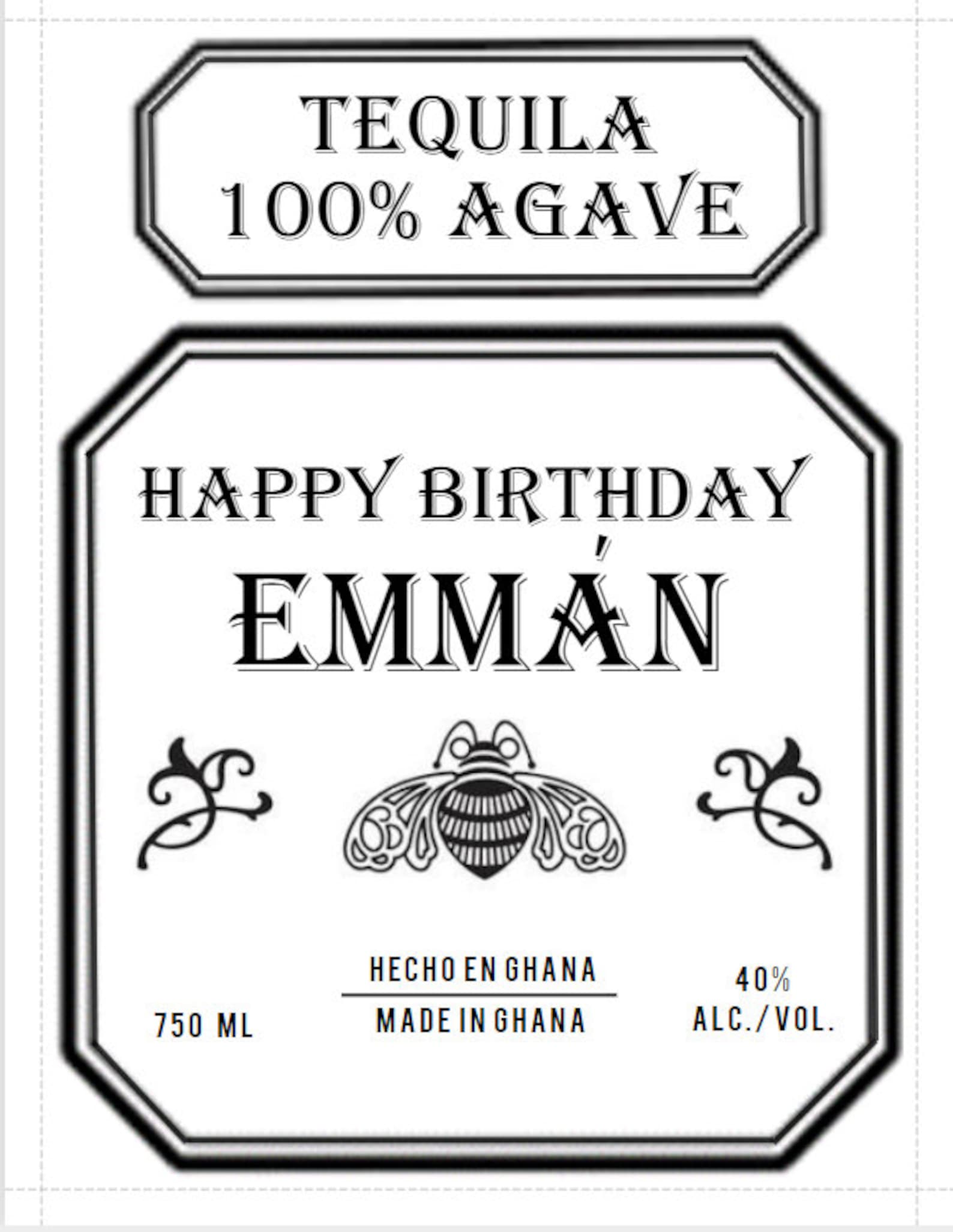 Custom Patron Label, Digital Download, Personalized Patron Label :cake ...