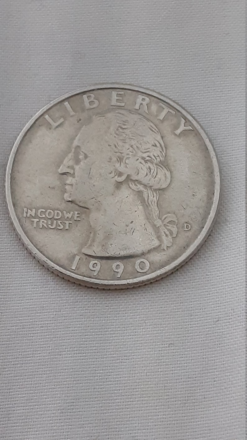 Coin 1990 American Quarter Dollar - Etsy