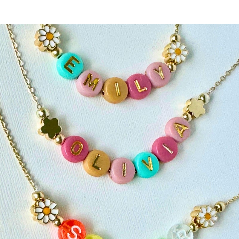 Kids Name Necklace - Etsy