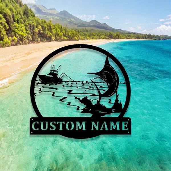 Marlin Metal Signs - Etsy