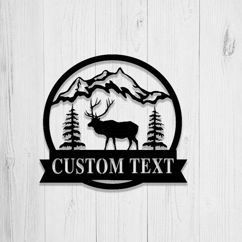 Custom Elk Metal Signelk in the Wild Metal Wall - Etsy
