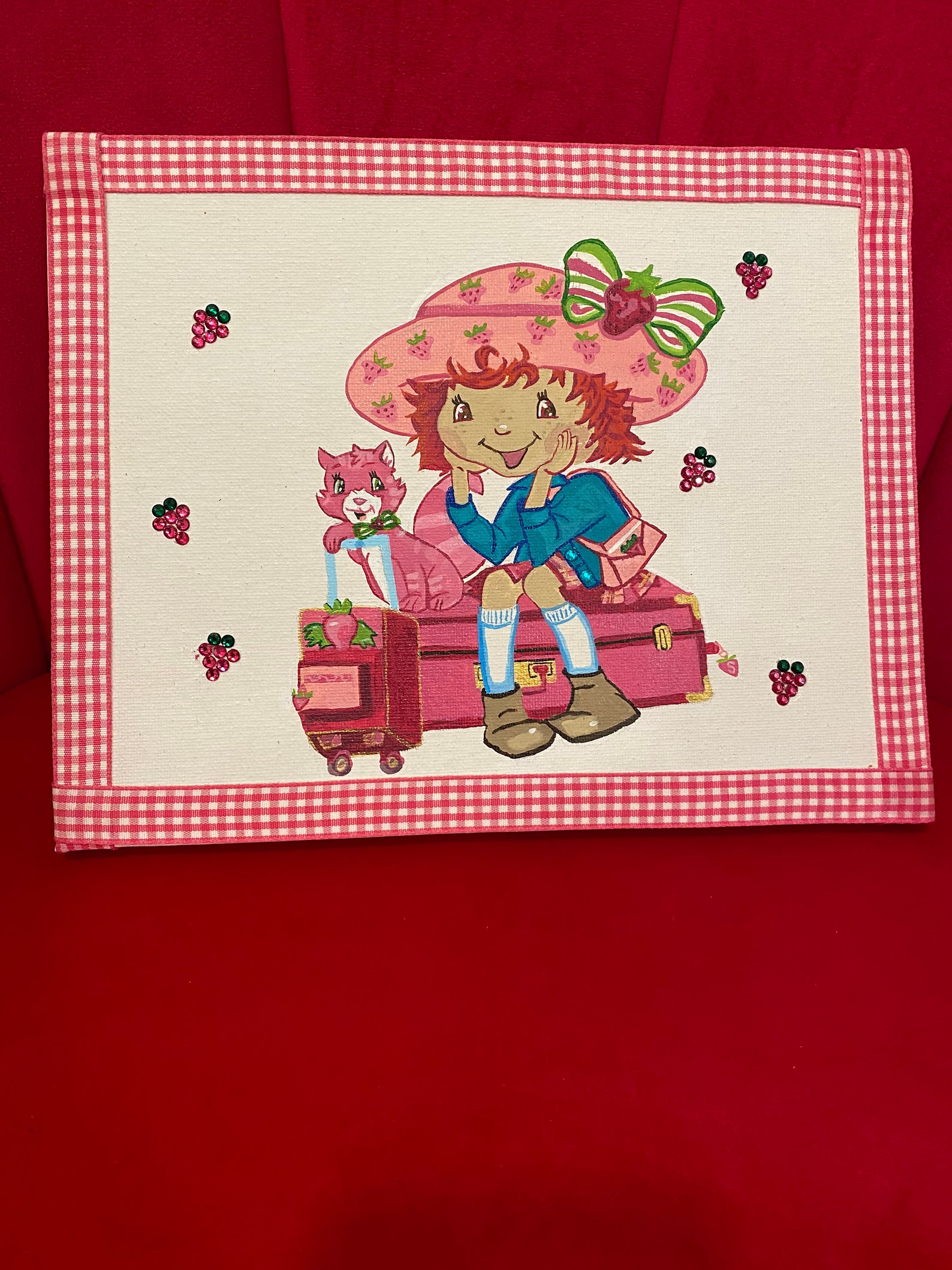 Custom Strawberry Shortcake Canvas - Etsy