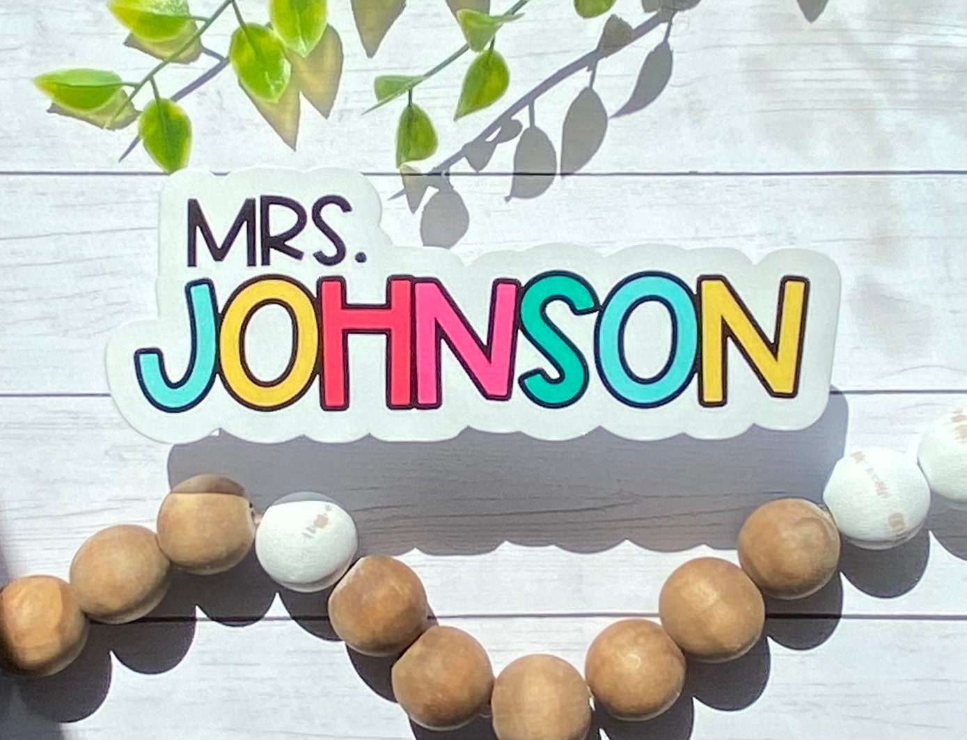 Personalized Teacher Name Sticker Teacher Planner Stickers - Etsy