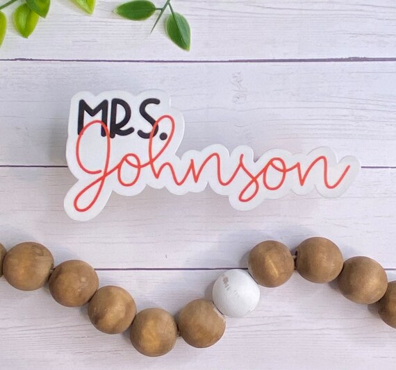 Personalized Teacher Name Sticker Teacher Planner Stickers - Etsy