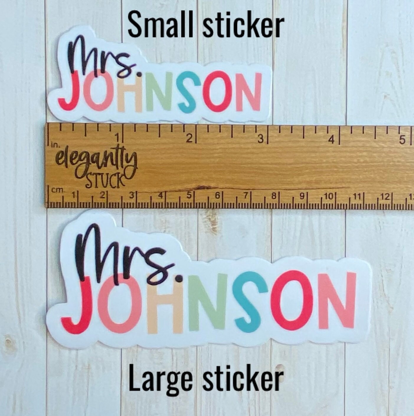 Personalized Teacher Name Sticker Teacher Planner Stickers - Etsy