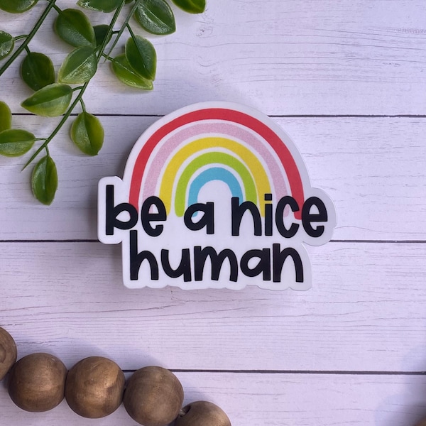 Be a Nice Human - Etsy