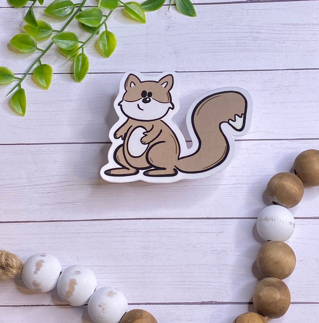 Squirrel Sticker, Vinyl Sticker, Animal Stickers, Wildlife Stickers ...