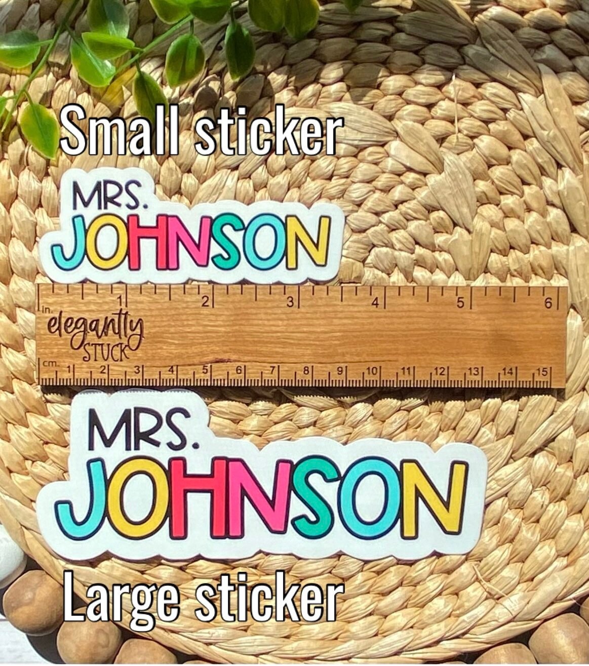 Personalized Teacher Name Sticker Teacher Planner Stickers - Etsy