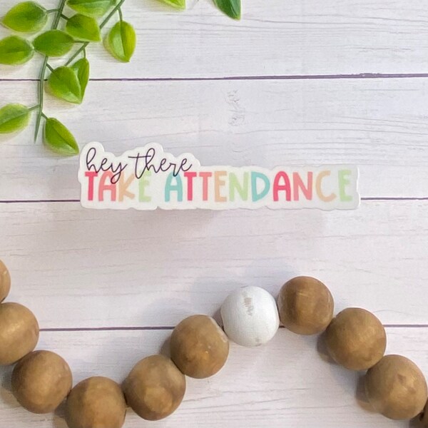 Take Attendance Sticker - Etsy