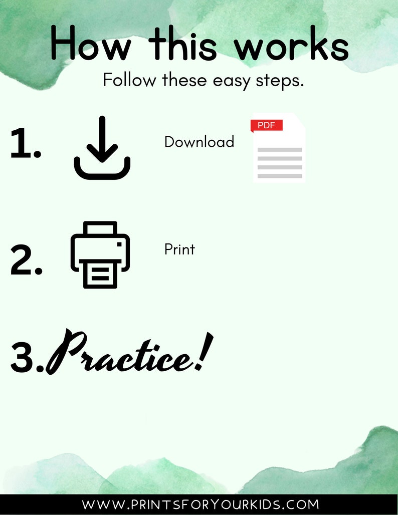 Alphabet Tracing Practice Worksheets (A-Z) Lower Case Letters, Print ...