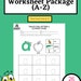 Learn the Letters, Alphabet Worksheets Package, 26 Printables A-Z, ABC ...