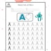 Alphabet Tracing Practice Worksheets A-Z Upper Case Letters, Print ...