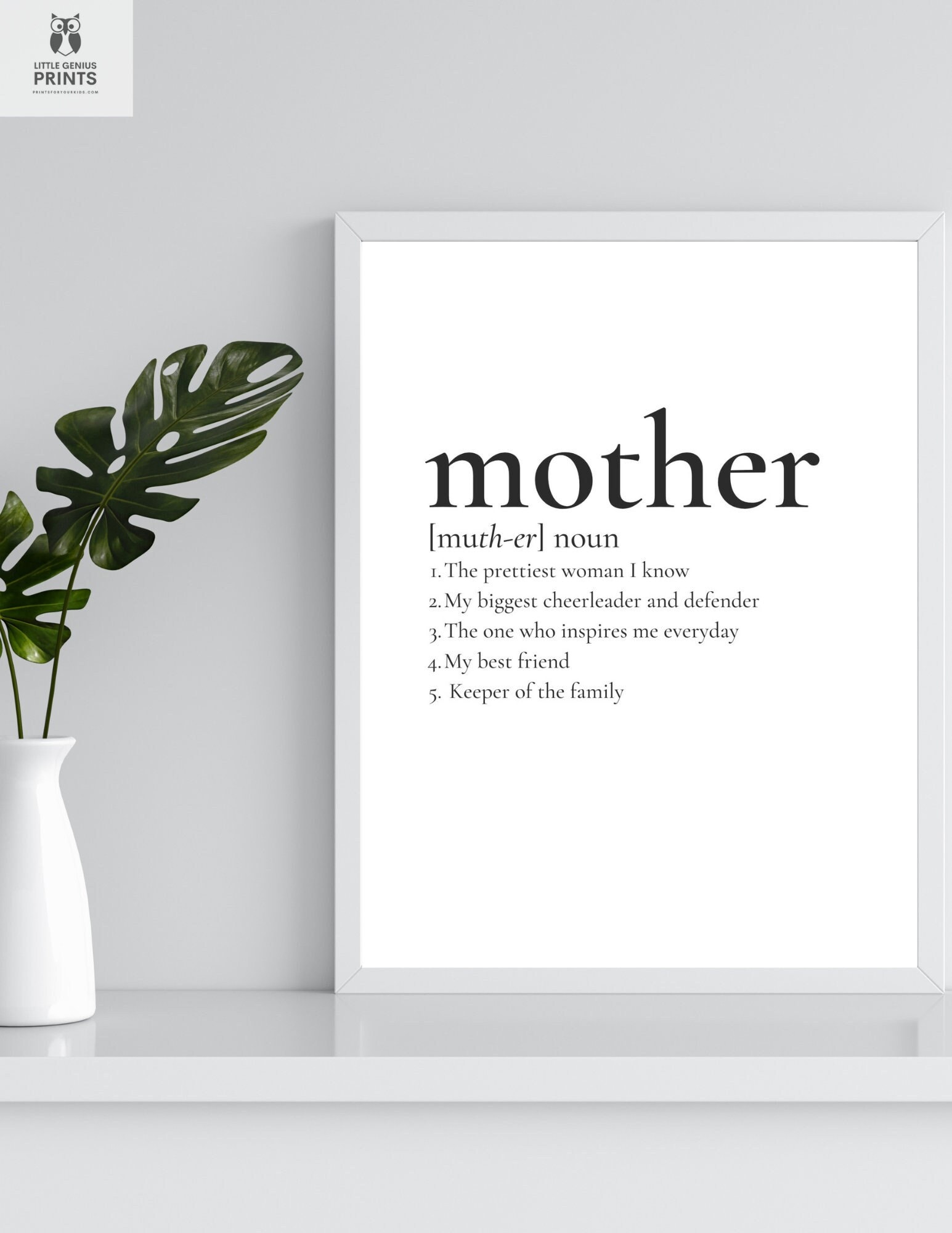 Mother Definition (digital Download for Photo Frame) - Etsy