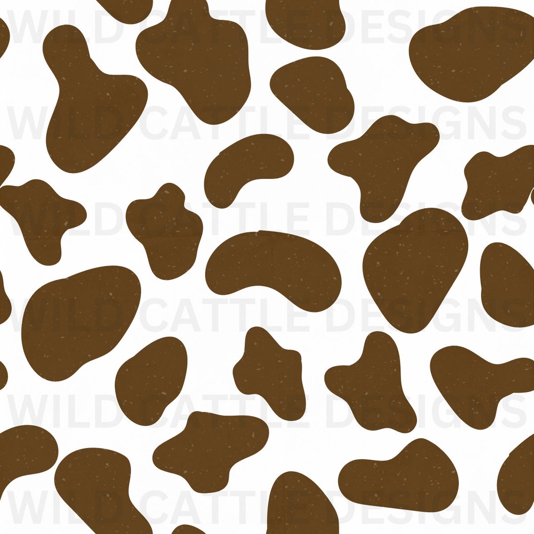 Brown Cow Print Seamless - Etsy