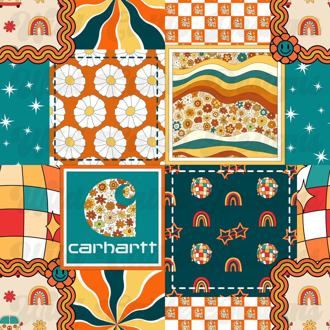 Retro Patchwork Seamless - Etsy