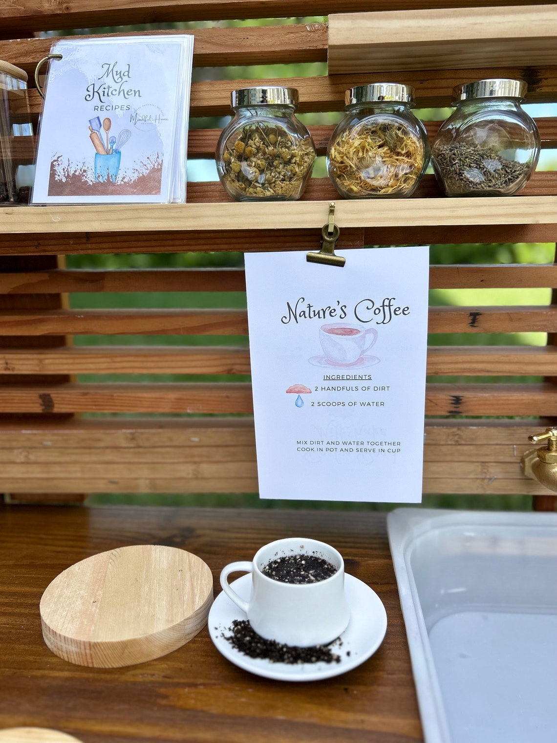 Printable Mud Kitchen Recipe Cards, Mud Kitchen Ideas, Mud Kitchen ...