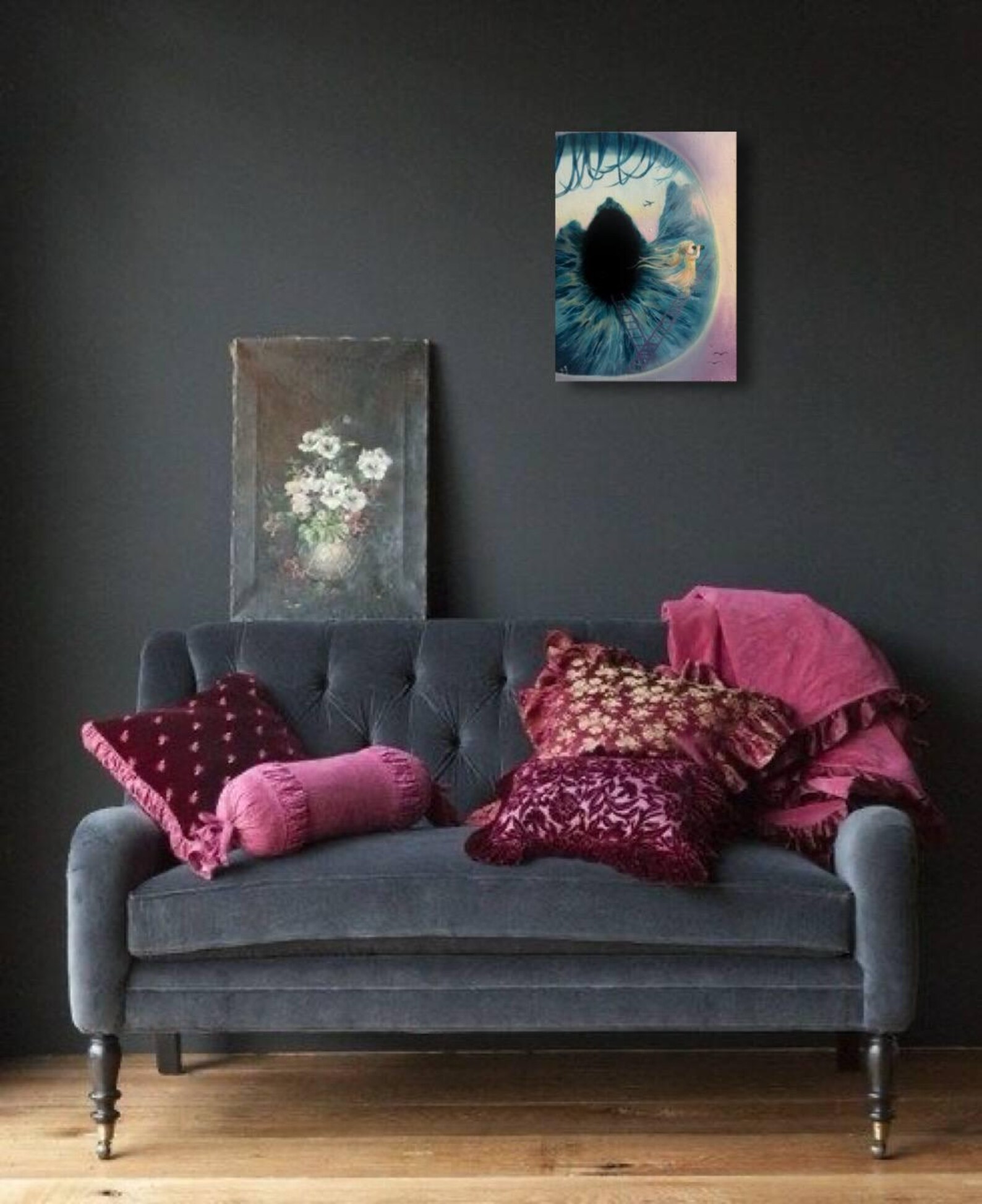 Eye Art Original Painting Surrealism Dream Painting Oil Painting on ...