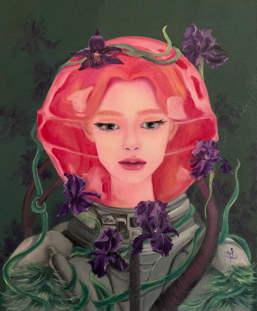 Surrealism Woman Emotion Portrait Woman Art Original Oil Painting on ...