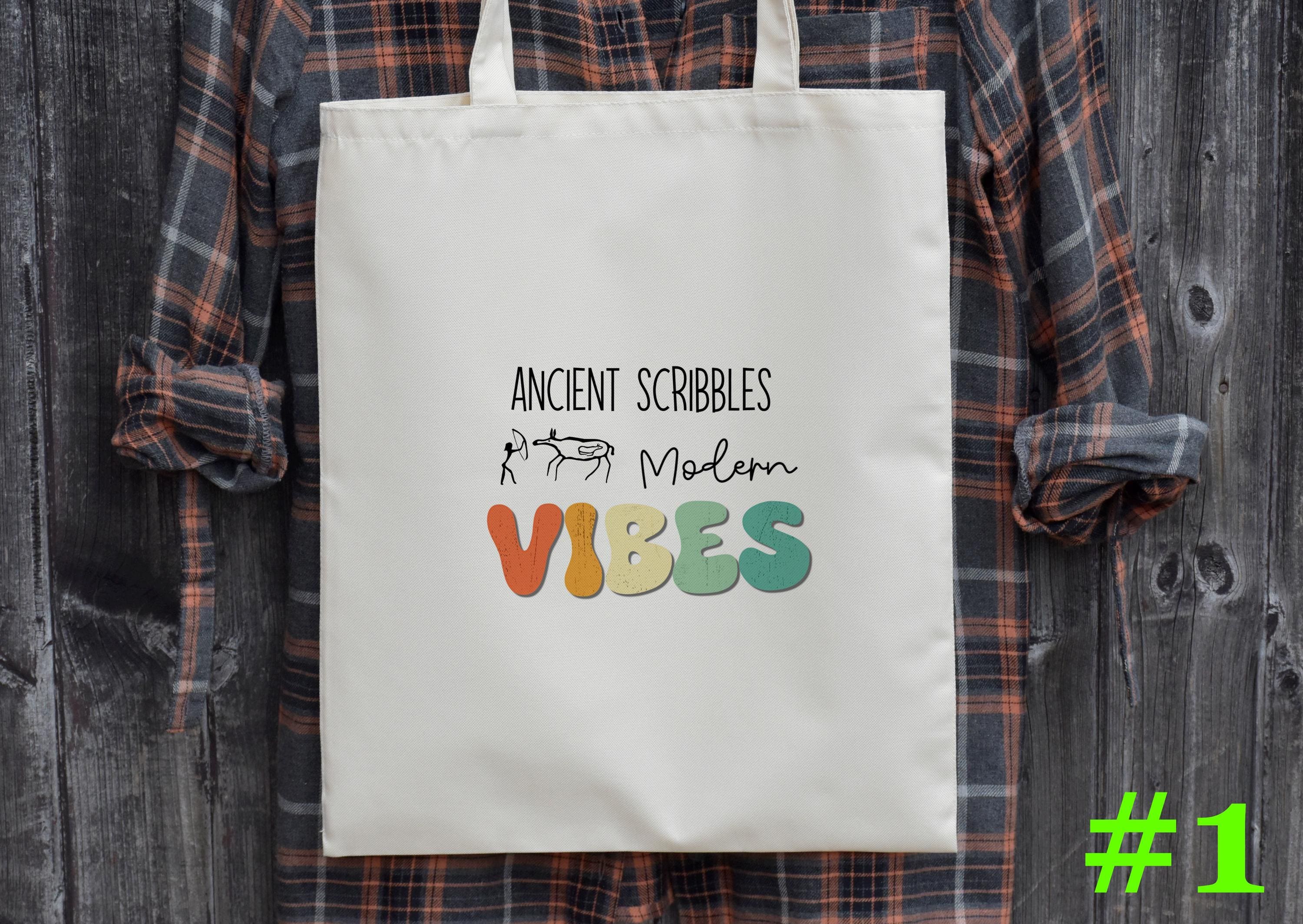 Prehistoric Humor Tote Bag Hilarious Caveman Art, Reusable Shopping Bag ...