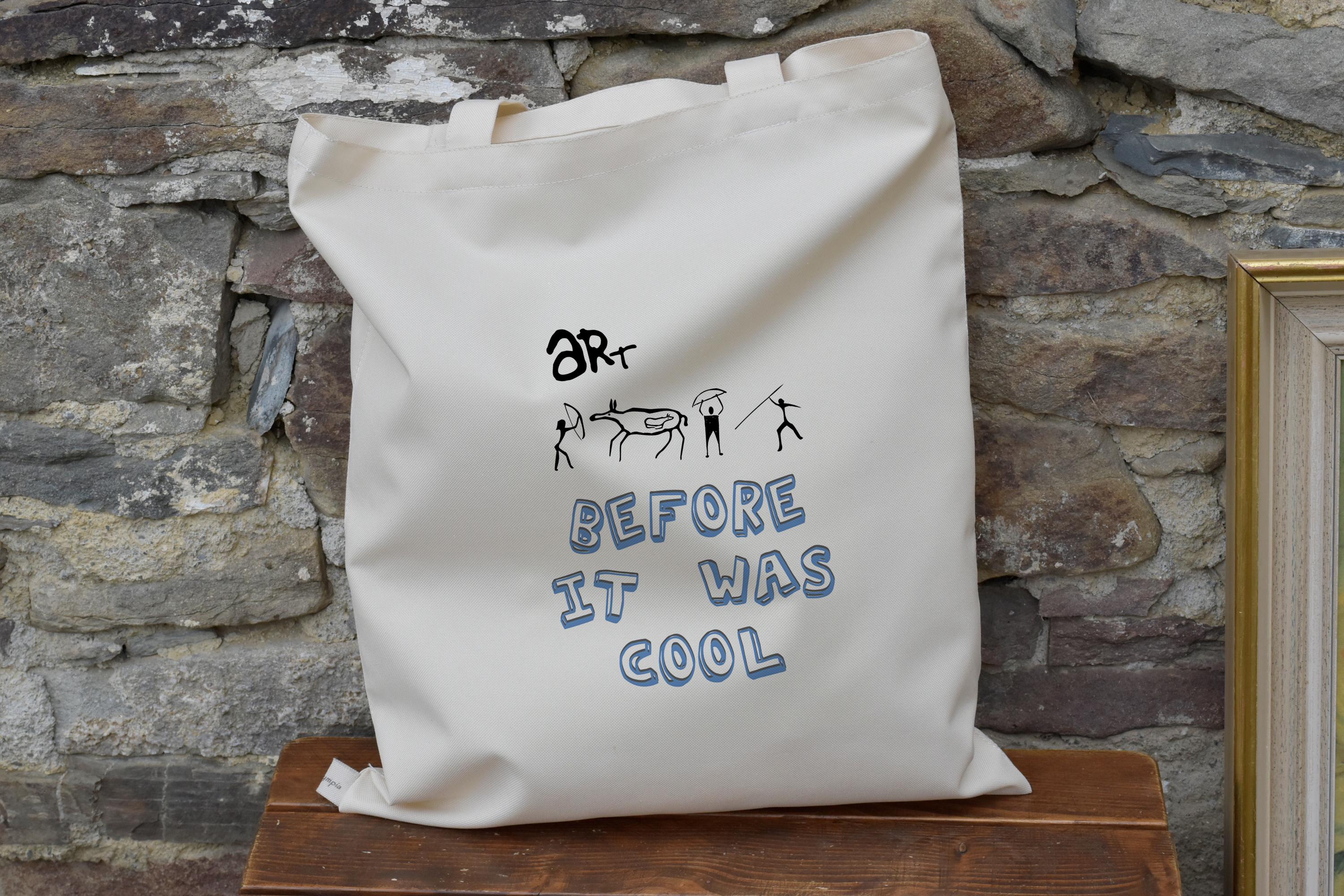 Prehistoric Humor Tote Bag Hilarious Caveman Art, Reusable Shopping Bag ...