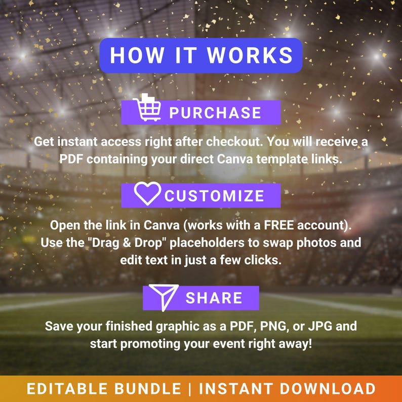 2026 Soccer Watch Party Bundle: USA, Canada, Mexico Editable Canva ...