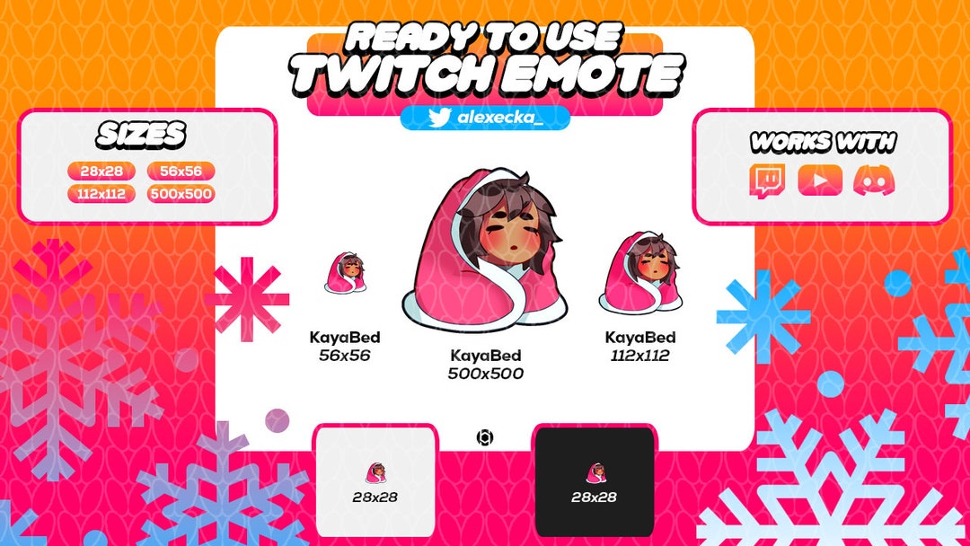 Cute Twitch Emote / Cozy Sleep Brawlhalla Kaya / Twitch Emotes ...
