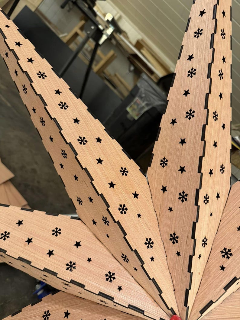 Christmas Star 9 Arms. for 4mm Material - Etsy