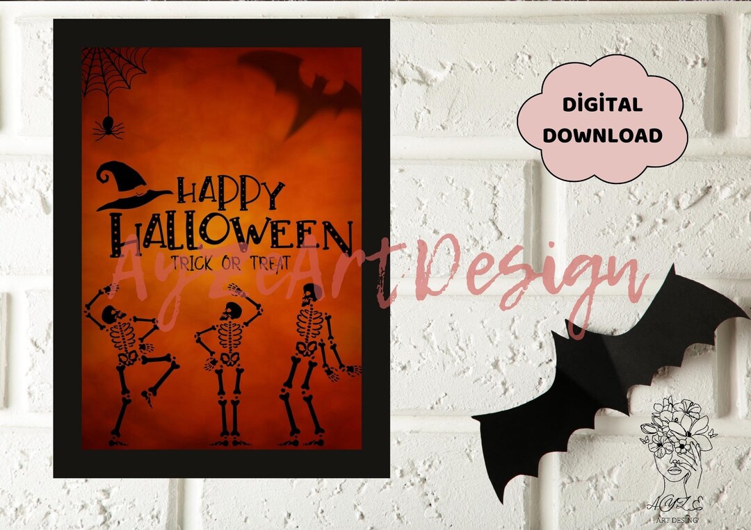 Downloadable Digital Paintings With Halloween Concept, Ghoul, Witch ...