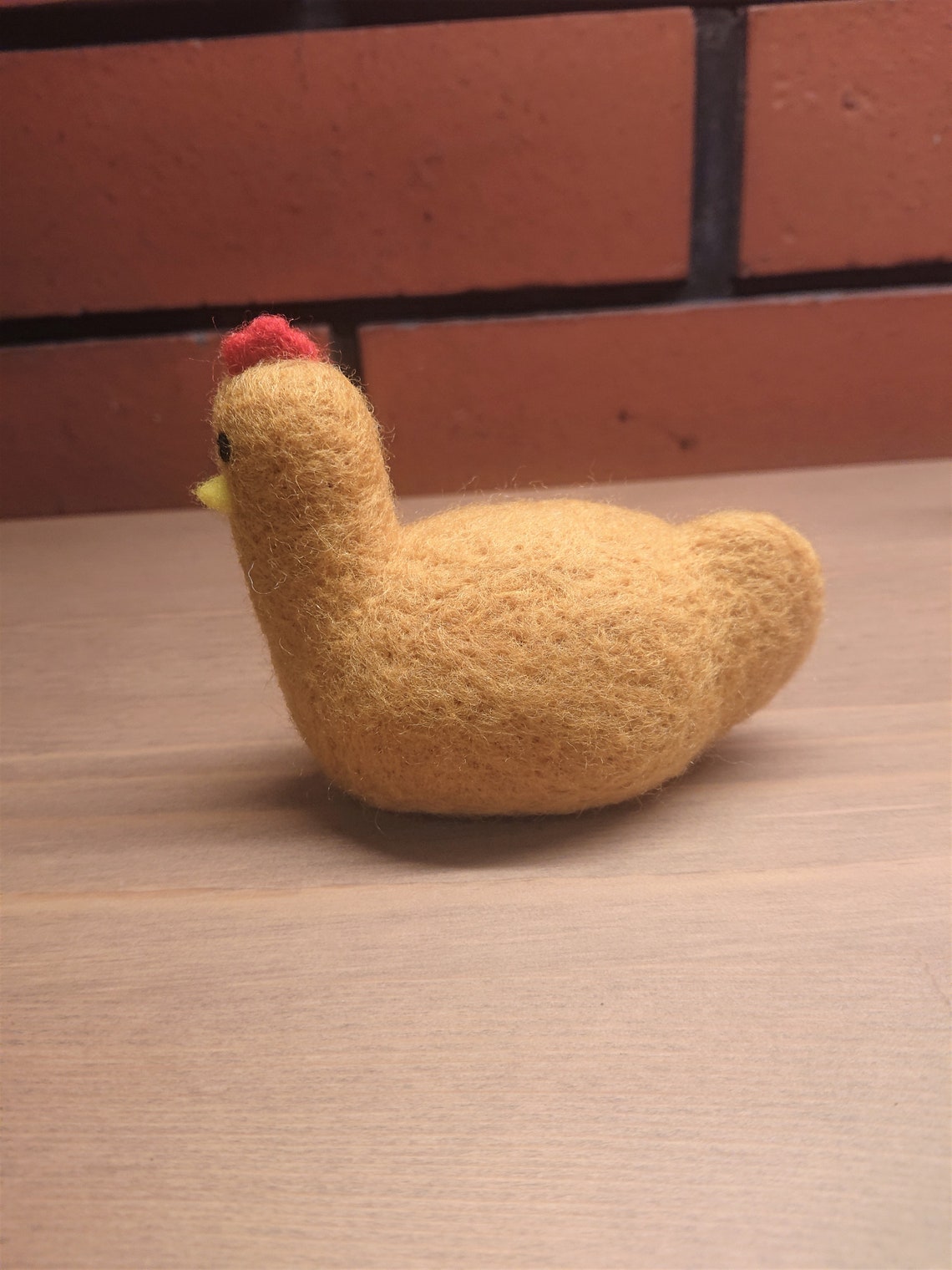 Wool Needle Felted Chicken - 3 Colours Available - Etsy