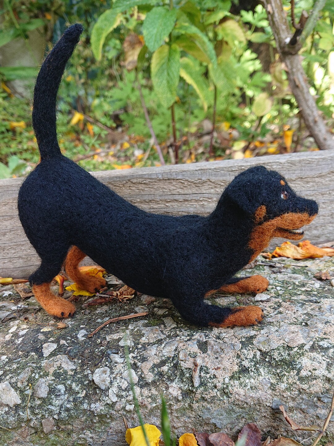 Mini Felted Wool Dog Rottweiler - Etsy