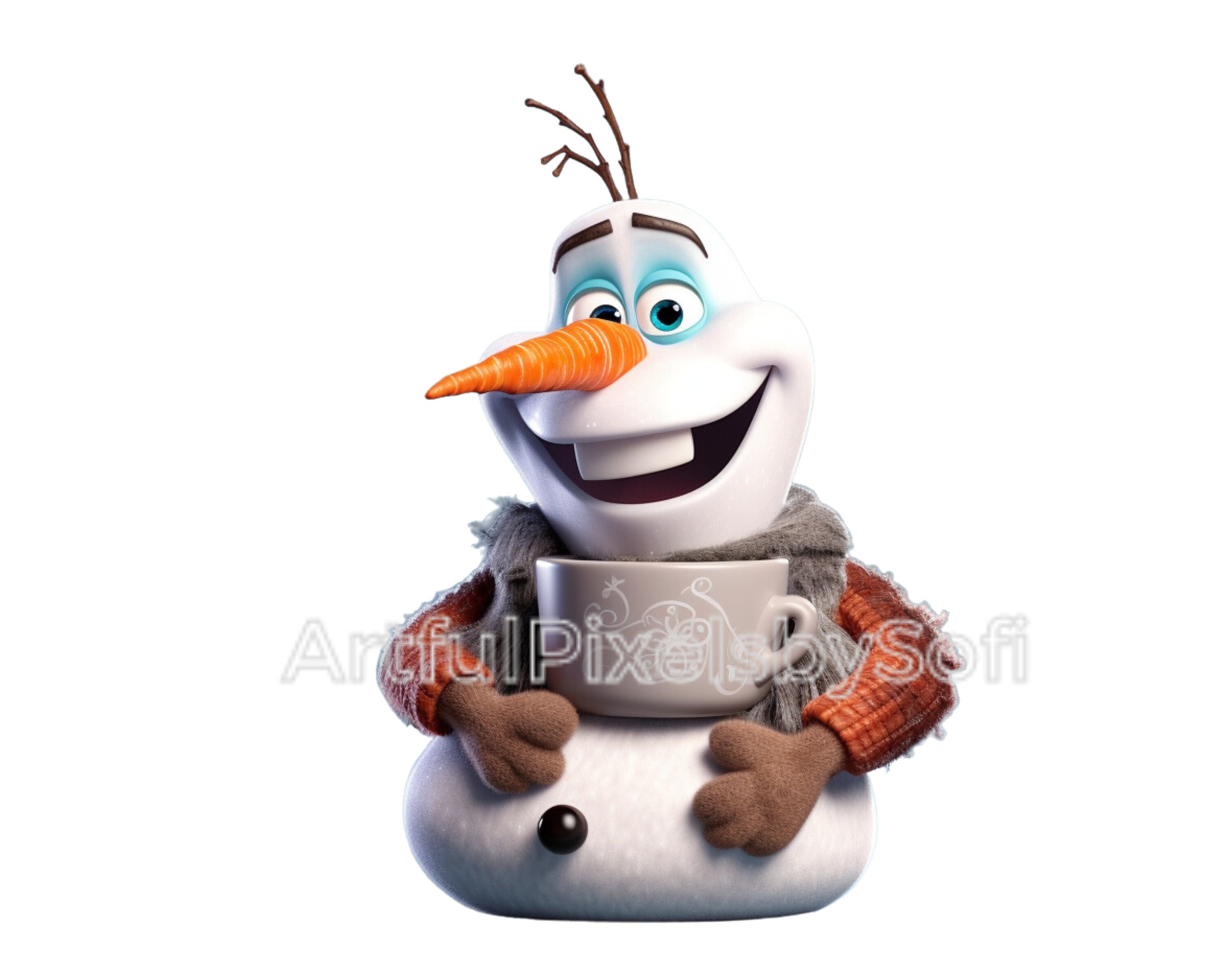 11 Coffee Olaf Clipart 11 Designs 406 DPI Printableno - Etsy