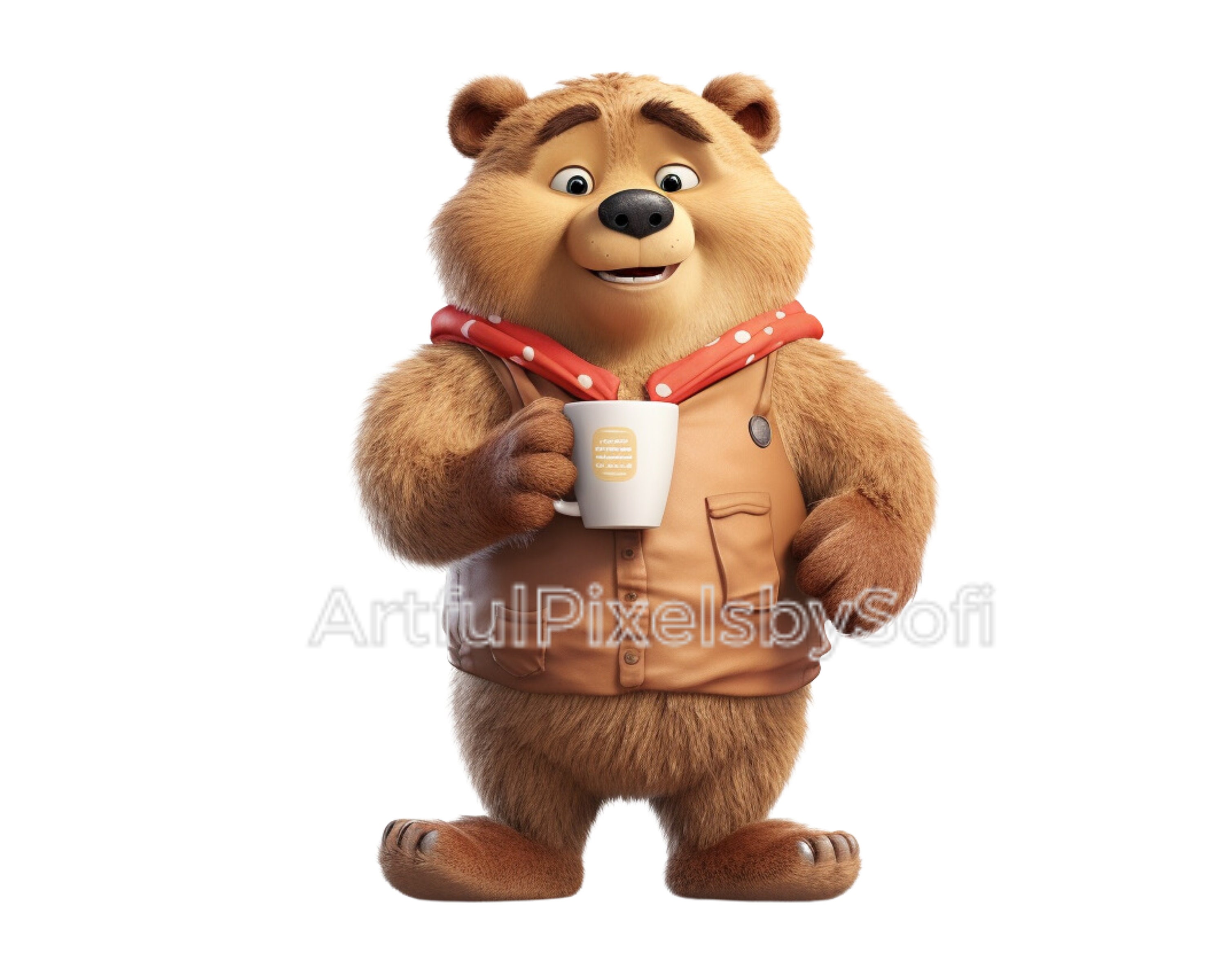 4 Grumpy Bear Clipart, 4 Designs, 406 DPI, Printable,no Background ...