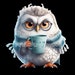Grumpy Morning Coffee OWL Clipart, 8 Designs, 356 DPI, Owl PNG ...