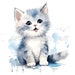 Cute Cat Watercolor Clipart Bundle, 15 High Quality Jpgs , 406 DPI ...